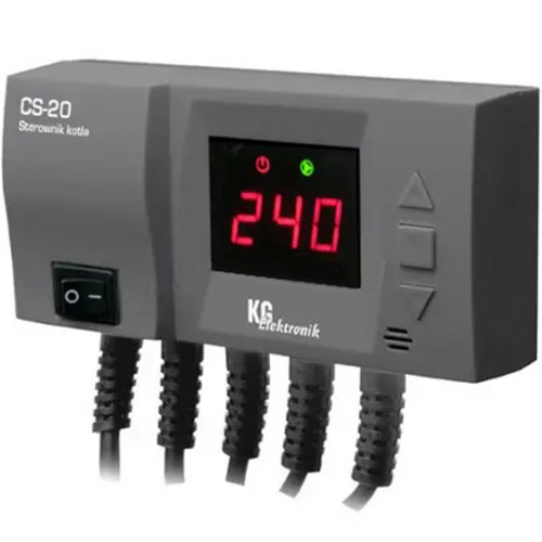 Комплект автоматики KG Elektronik CS 20 + DP 02 для твердопаливного котла