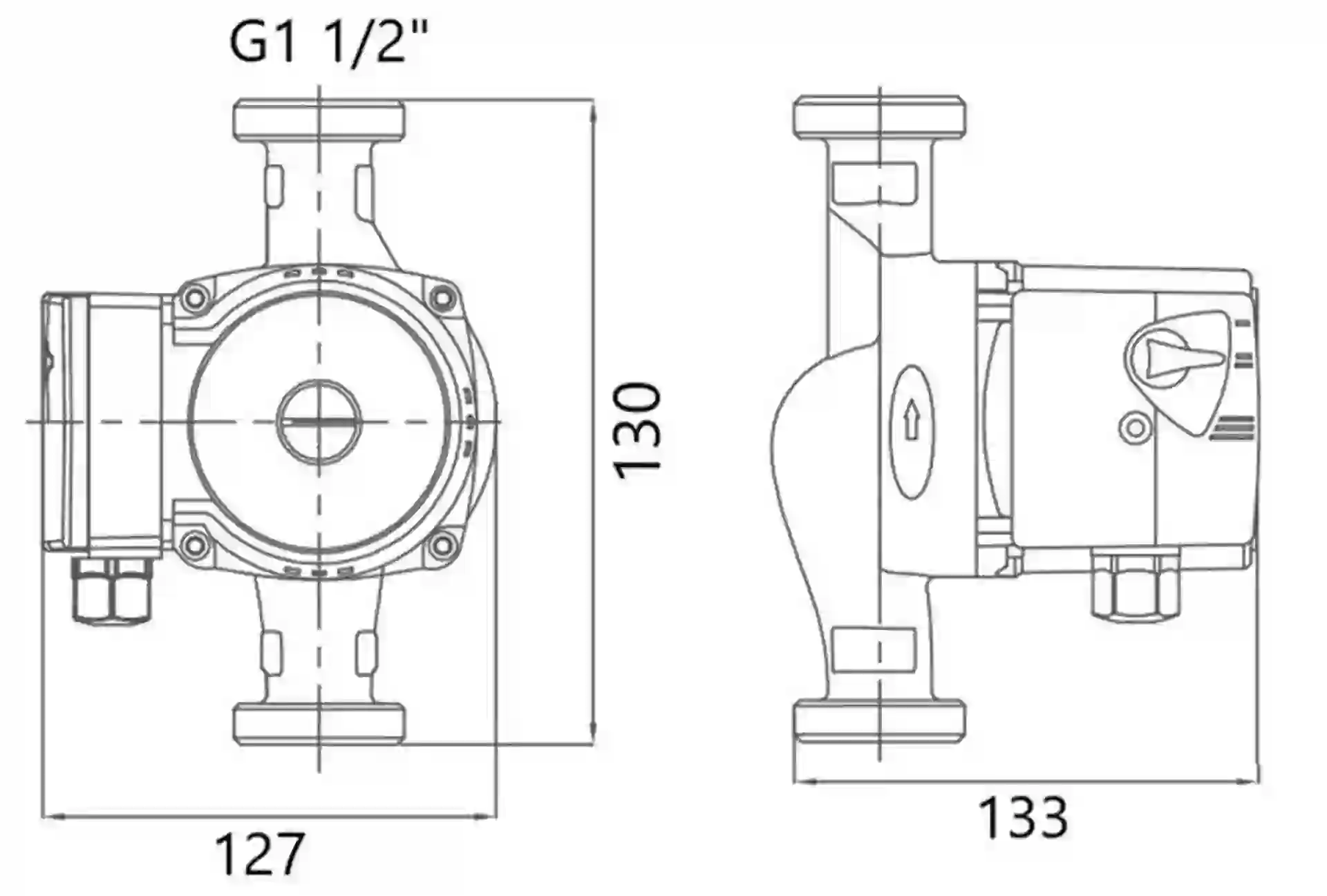 Насос циркуляційний GRS UPC 25/60/130 з дротом — купити | ТТСК ...